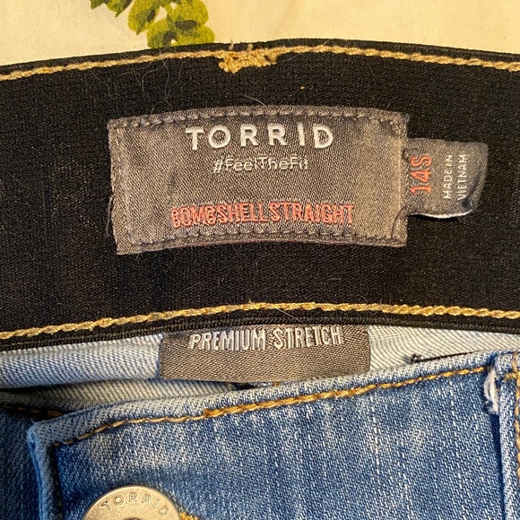 torrid | Jeans | Torrid Bombshell Straight Jeans In Blue | Poshmark